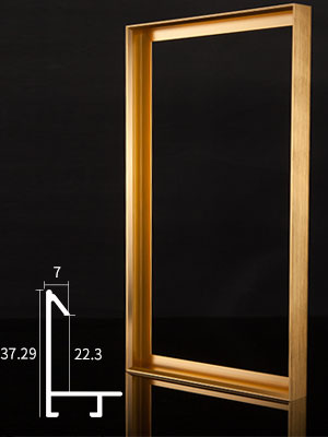 decorative photo frame,Brushed Aluminum Picture Frame-HBM frame