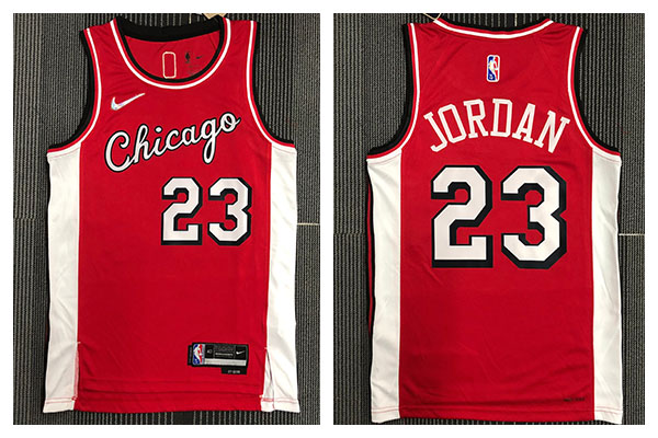 75th anniversary Chicago Bulls NBA basketball adult Hot press Red 2