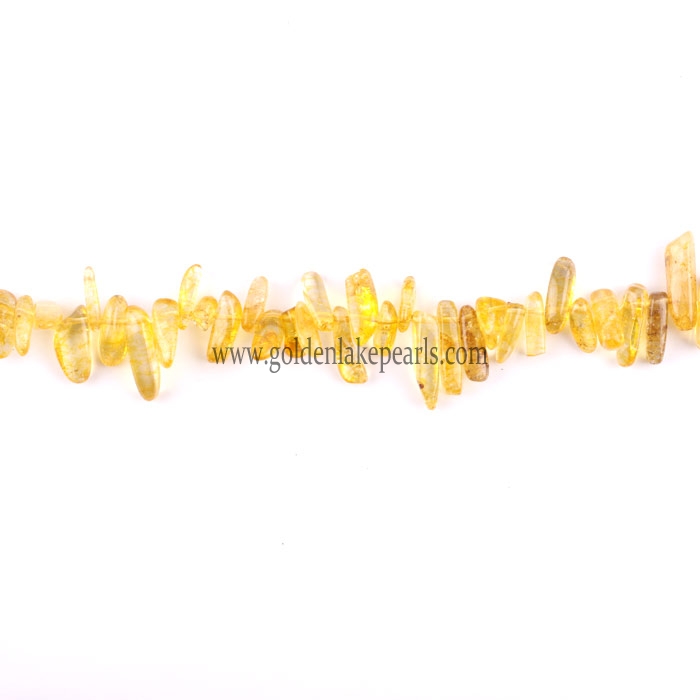 Yellow Color Cracked Crystal Chips