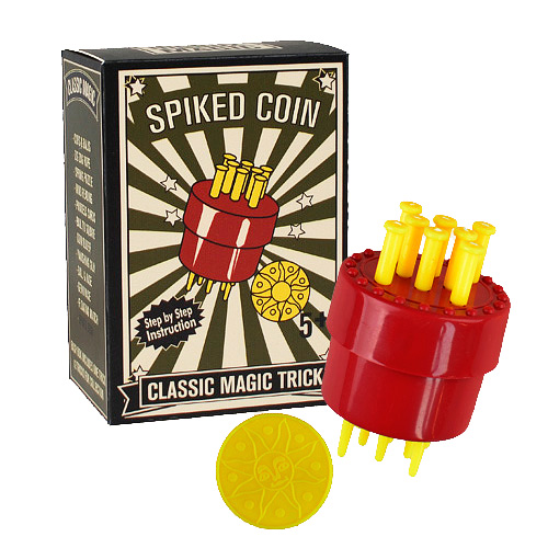 Spiked Coin,Magic Trick with packaging