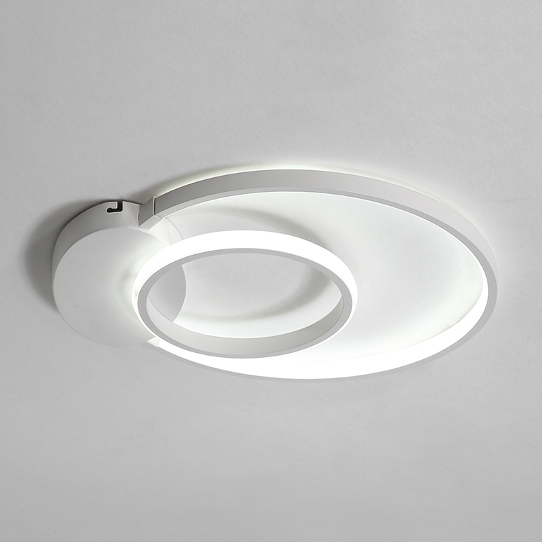 Modern White Circle Ring LED Ceiling Light, 32 Watt,ROOMS