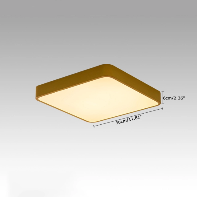 Contemporary Cubic 12 Watt LED Ceiling Light, 3 Color Temperature,ROOMS