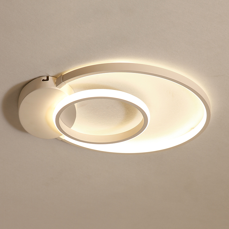 Modern White Circle Ring LED Ceiling Light, 32 Watt,ROOMS