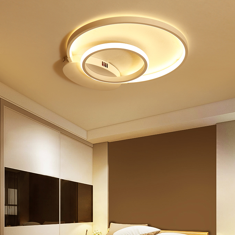 Modern White Circle Ring LED Ceiling Light, 32 Watt,ROOMS