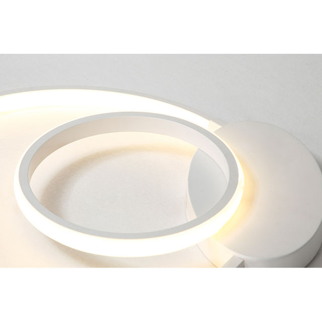 Modern White Circle Ring LED Ceiling Light, 32 Watt,