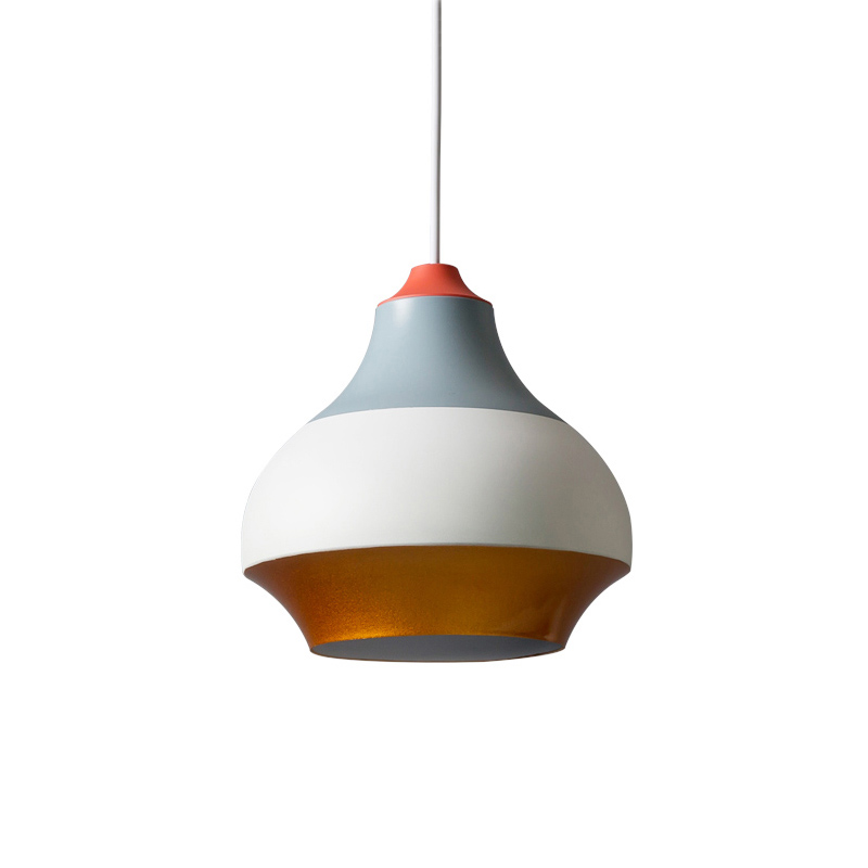 Modern Design 1 Light Pot Pendant with Lacquered Color Combination ...
