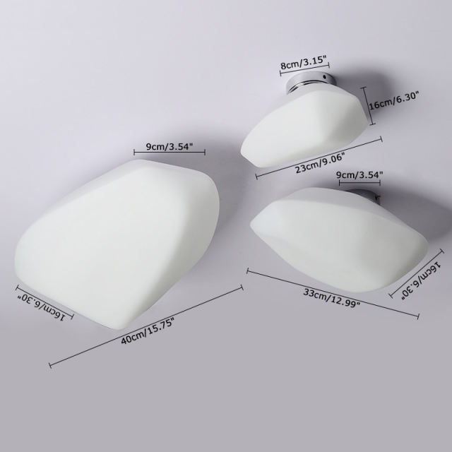 Modern Design Pebble Stone Ceiling Lamp for Hallway Bedroom Kitchen ...