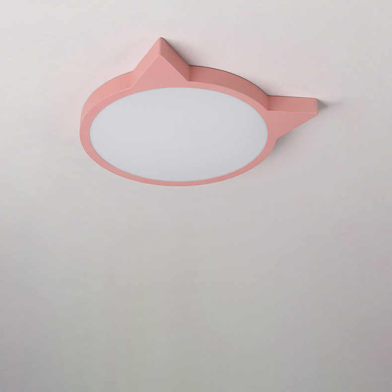 Ultra-thin Cool Kid Modern LED Ceiling Light Pinky Cat Ceiling Light ...