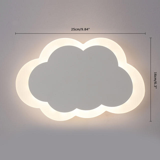 Modern LED Lighting Cloud Shape Wall Lamp Flush Mount Ceiling Light for ...