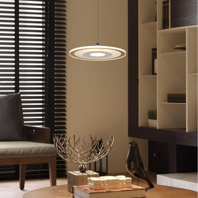 Modern LED Lighting Acrylic Round Pendant Lamp for Kitchen Island ...