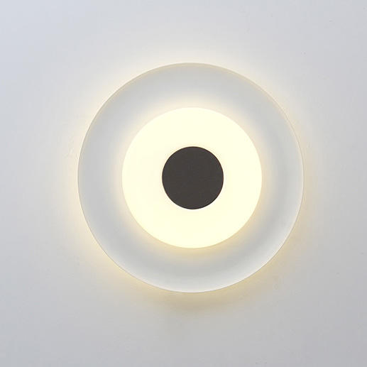Danish Modern Simple White Circle Flush Mount Ceiling Light Bedroom ...