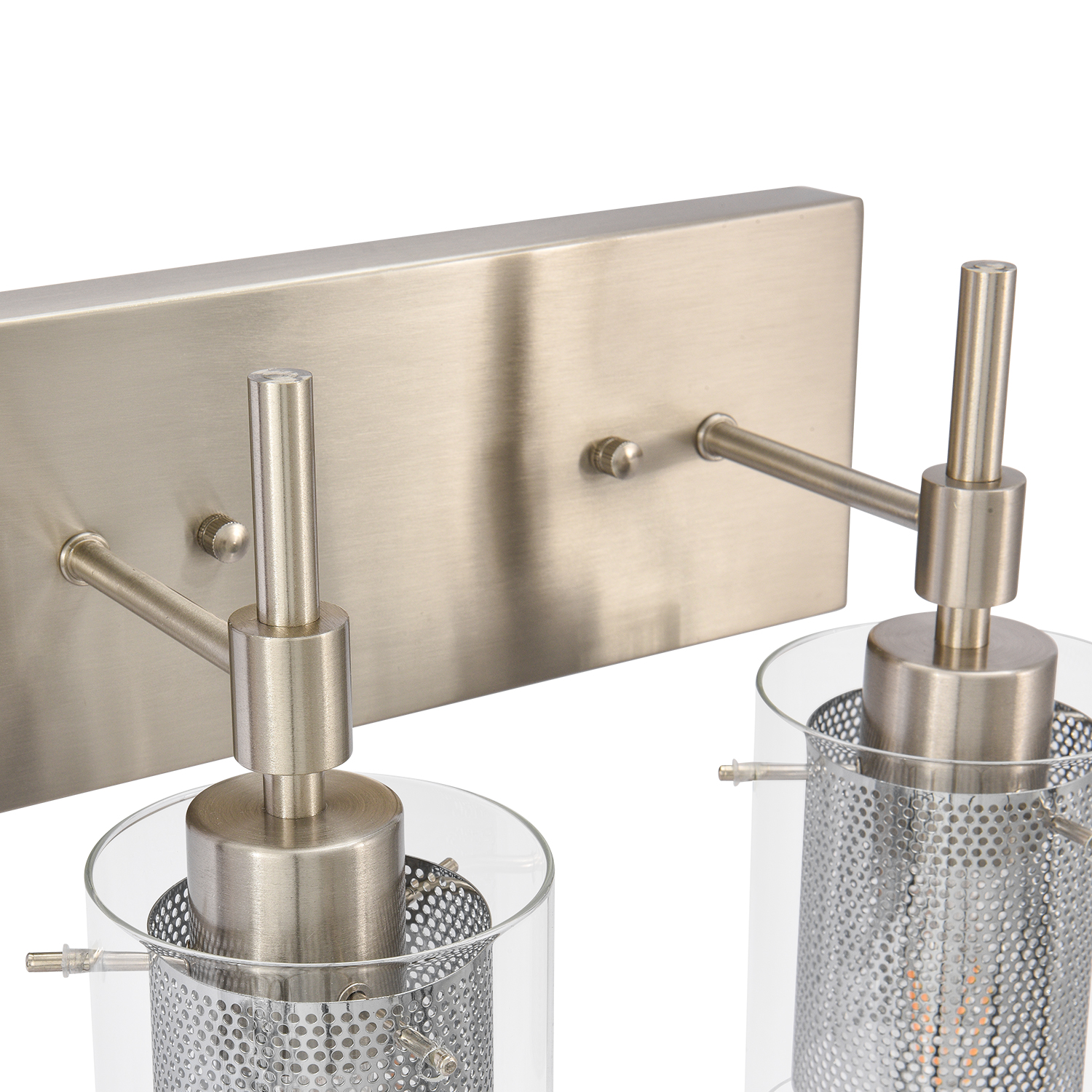 2-Light Modern Dimmable Armed Bathroom Vanity Light Mid-century Wall ...