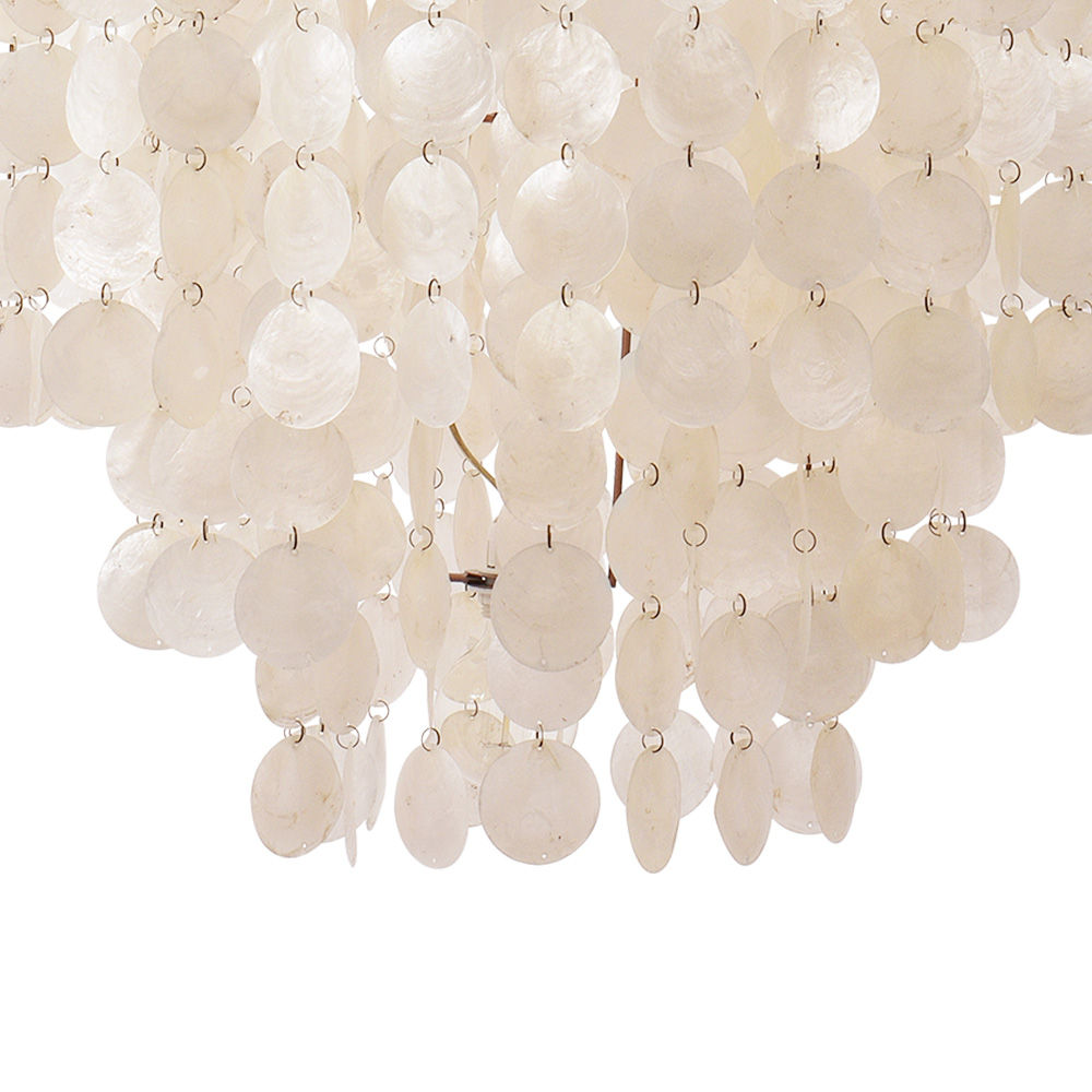 Modern Three-tiered Decorative Shell Chandelier Natural Vintage ...