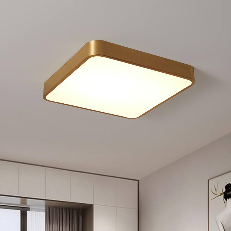 Modern Metal Square LED Ceiling Light From 3000K to 6000K for Bedroom ...