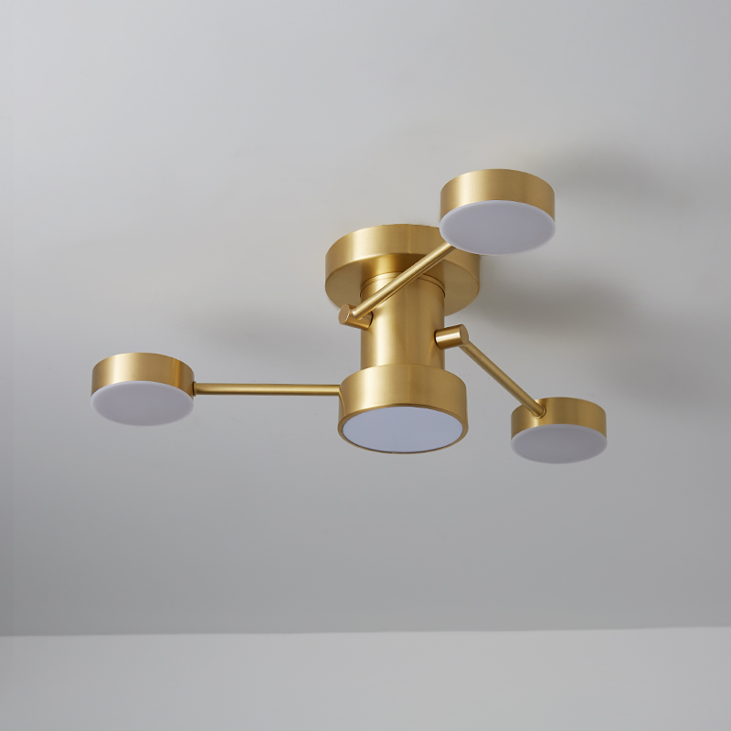 Creative Modern 4 Light LED Flush Mount Ceiling Light with Three-Arms,ROOMS