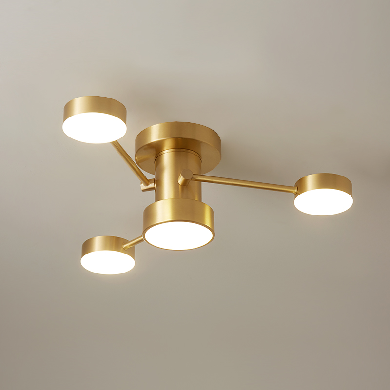 Creative Modern 4 Light LED Flush Mount Ceiling Light with Three-Arms,ROOMS