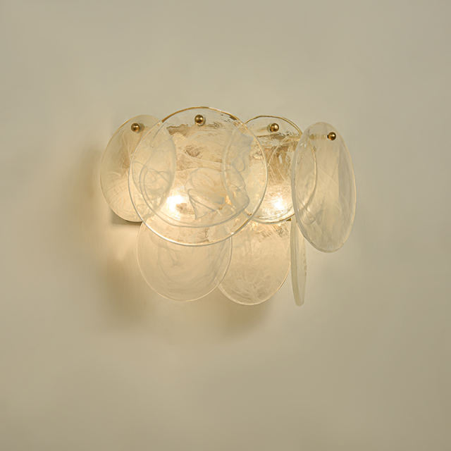 Shell-shaped Wall Sconce Modern Luxury Glass Sconces for Living Room ...