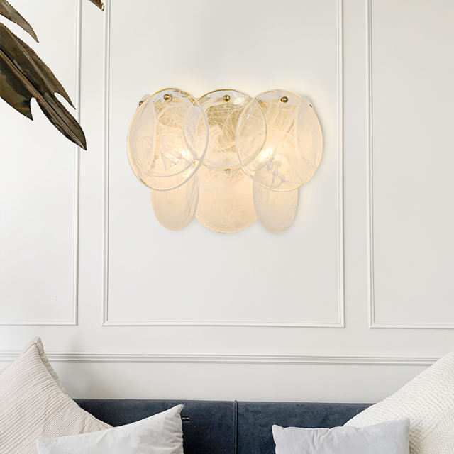 Shell-shaped Wall Sconce Modern Luxury Glass Sconces for Living Room ...