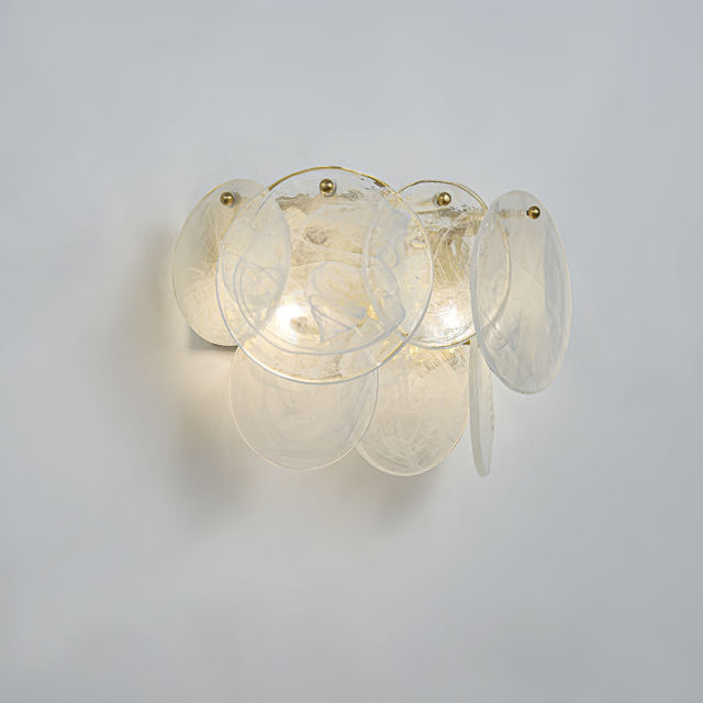 Shell-shaped Wall Sconce Modern Luxury Glass Sconces for Living Room ...