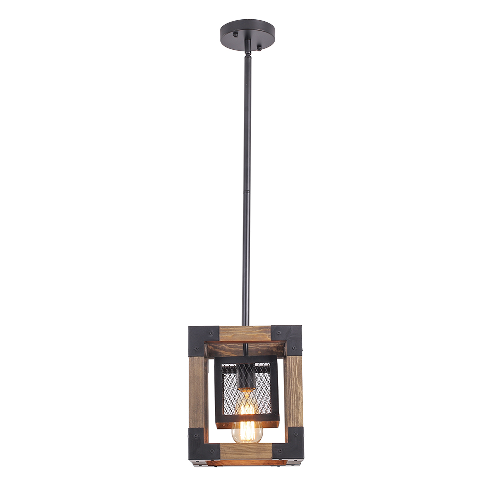 Farmhouse Rustic One Light Island Pendant Light for Kitchen/Dining Room ...