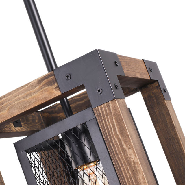 Farmhouse Rustic One Light Island Pendant Light for Kitchen/Dining Room ...