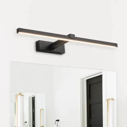 Modern Mid-Century Style Linear Dimmable LED Bathroom Linear Vanity ...