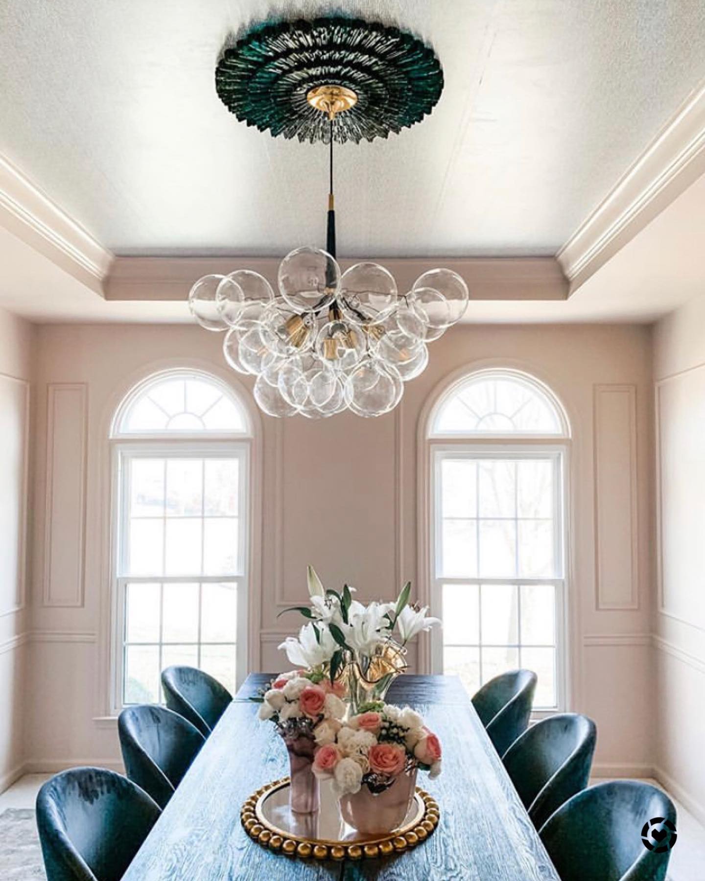 Modern Contemporary Cluster Glass Bubble Chandelier Hanging Light ...
