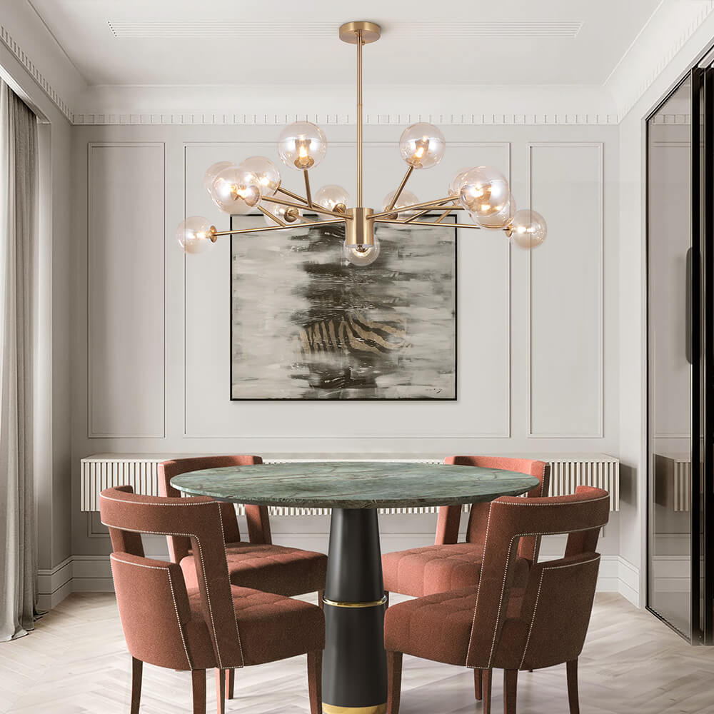 Contemporary Modern 15-Light Branching Modo Bubble Chandelier for ...