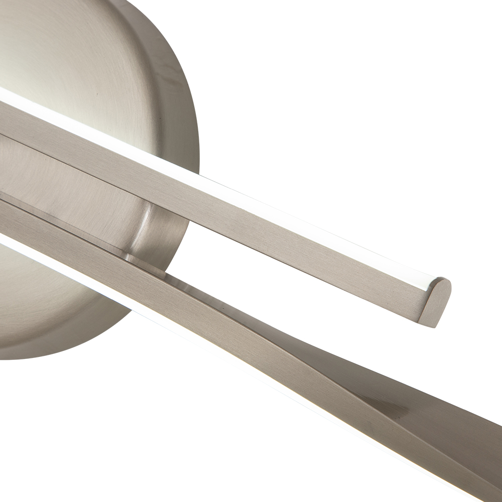 Dimmable LED Modern Mid-Century Style Swirl Linear Bathroom Vanity ...
