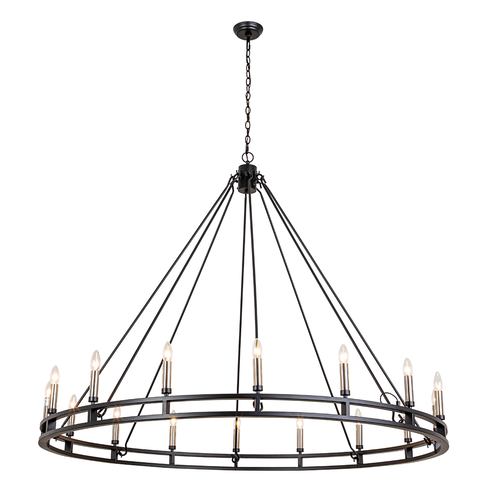 Vintage Modern Farmhouse Oversized Large Wagon Wheel Empire Chandelier ...