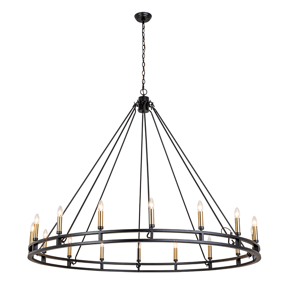 Vintage Modern Farmhouse Oversized Large Wagon Wheel Empire Chandelier ...