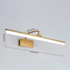 Mid-Century Modern Style Armed LED Vanity Bathroom Light Bar Wall ...