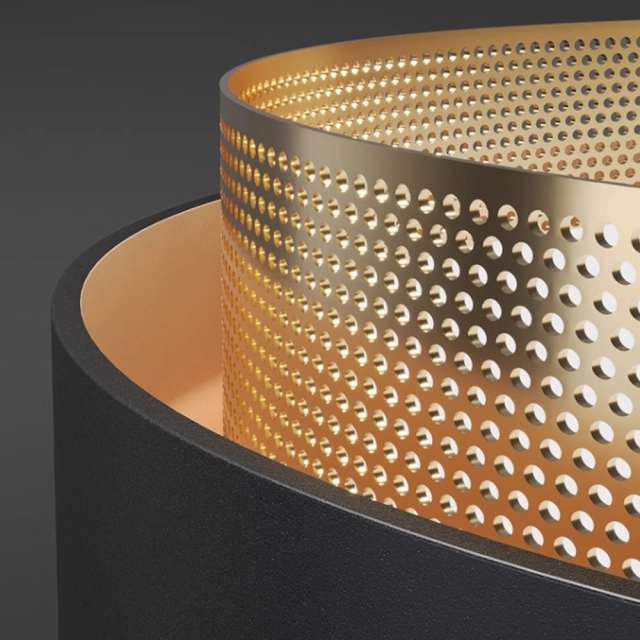 Circular Round Shape LED Hollow Flush Mount | yiilighting