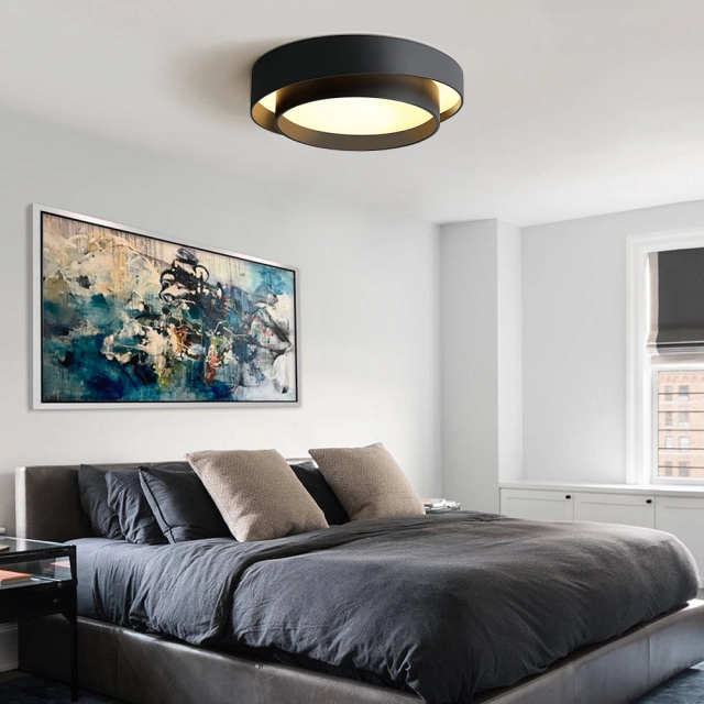 Designer Modern Minimalist Concentric Rings Round LED Flush Mount ...