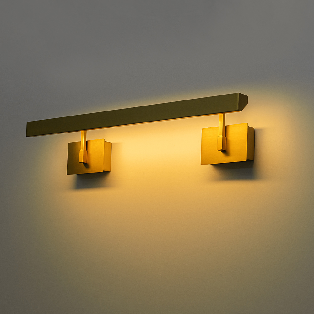 Dimmable Modern Linear Wall Sconce in LED 3000K Warm Light Bathroom ...