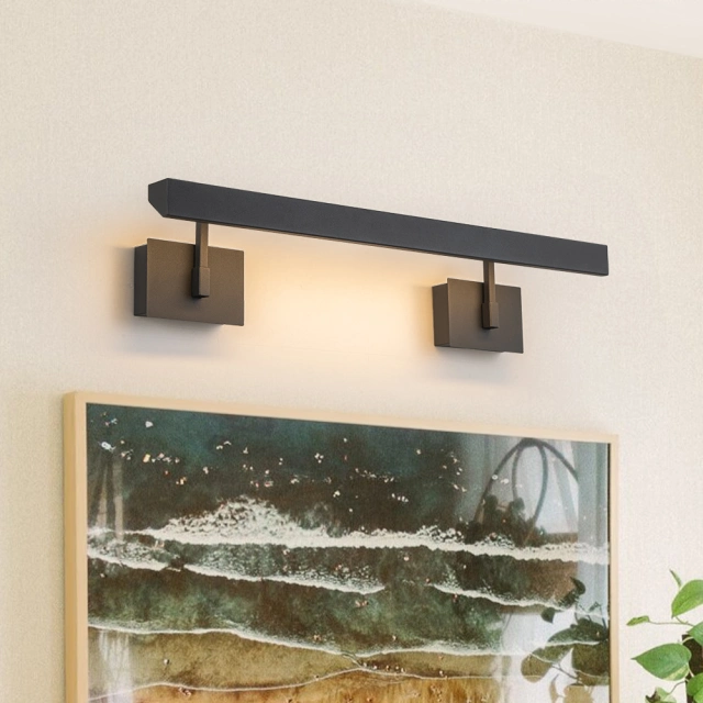 Dimmable Modern Linear Wall Sconce in LED 3000K Warm Light Bathroom ...