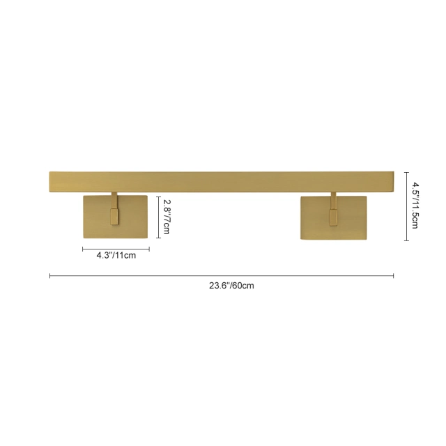 Dimmable Modern Linear Wall Sconce in LED 3000K Warm Light Bathroom ...