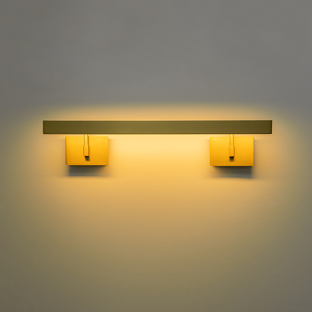 Dimmable Modern Linear Wall Sconce in LED 3000K Warm Light Bathroom ...
