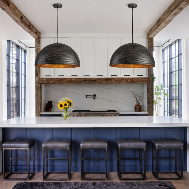 Dome Pendant Lighting | yiilighting, hammered pendant