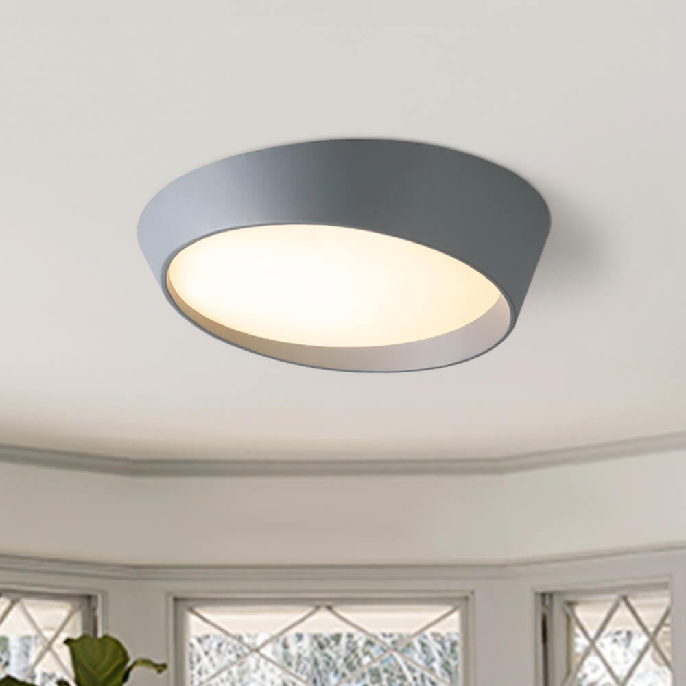 Slant Shape LED Flush Mount | yiilighting, Truncated Cone Ceiling Light