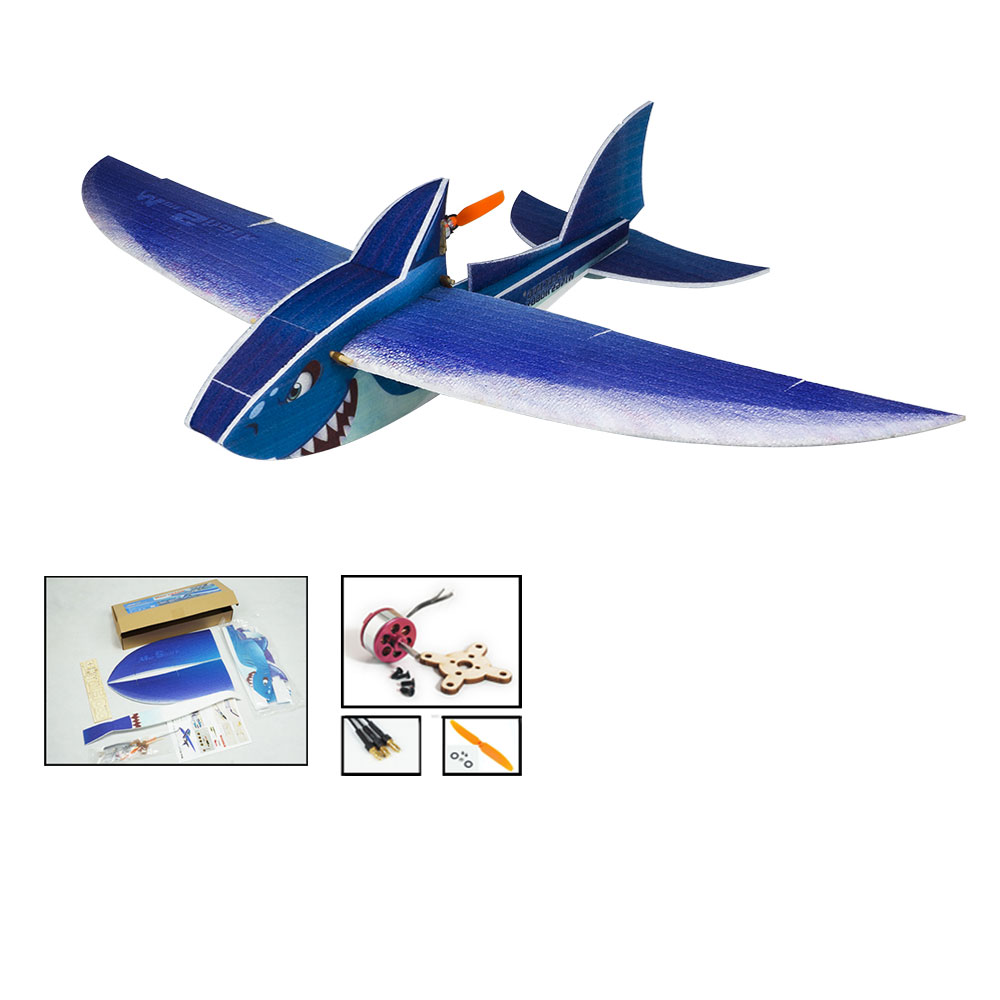 E14 Free Shipping Mini Shark RC Wingspan 1M Biomimetic Plane EPP Slow ...