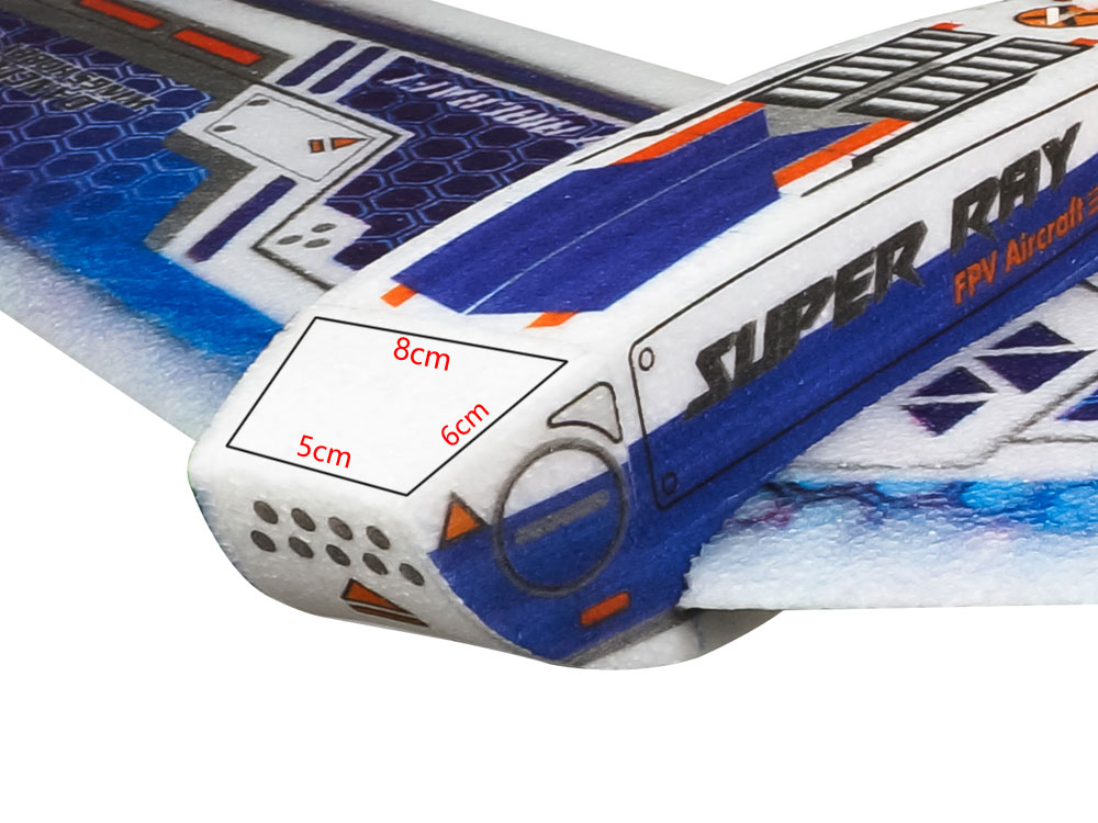 Super-Ray RC Airplane EPP Training Airplane Model 1100mm Wingspan ...