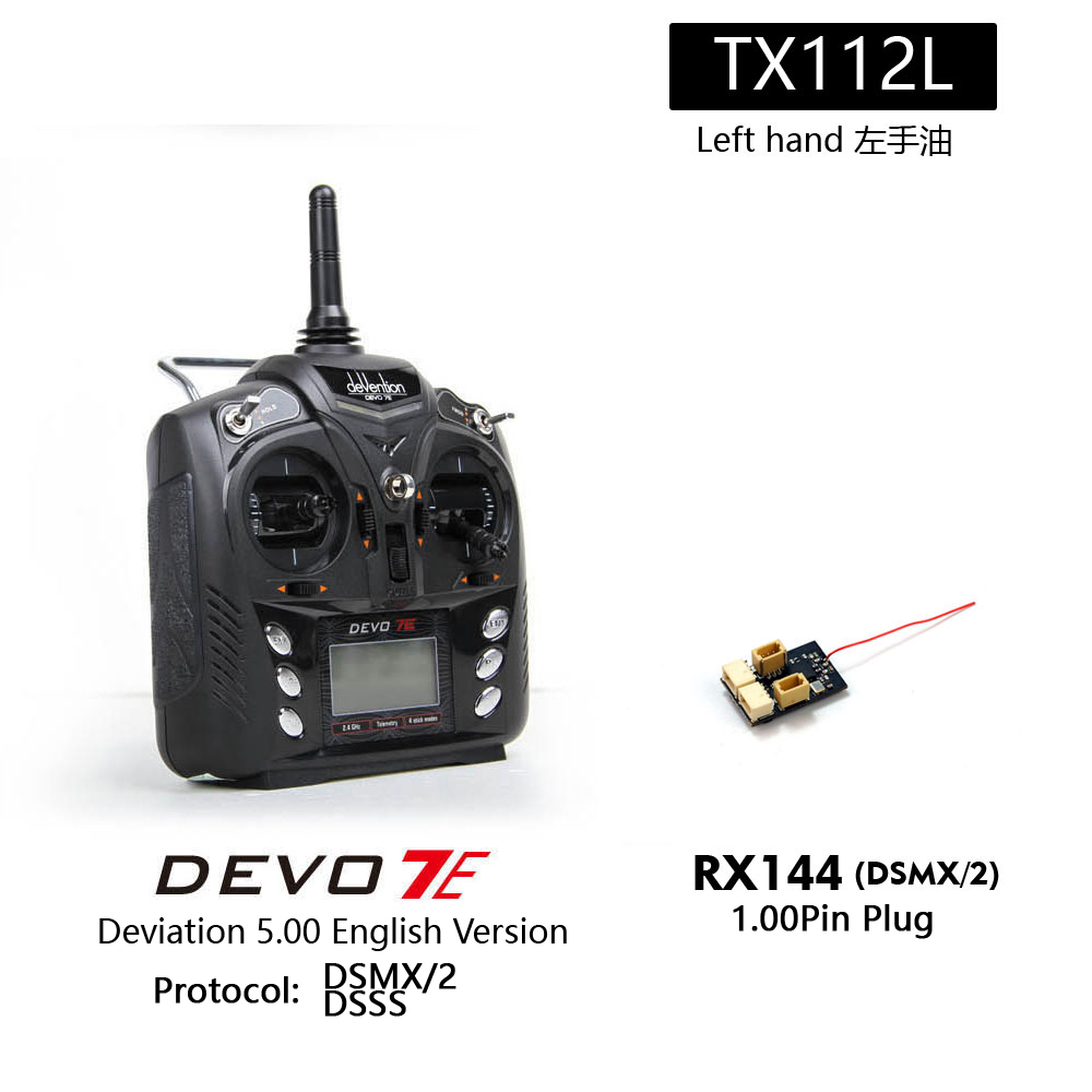 Walkera DEVO 7E 2.4G 7CH DSSS Radio Control Transmitter for RC ...