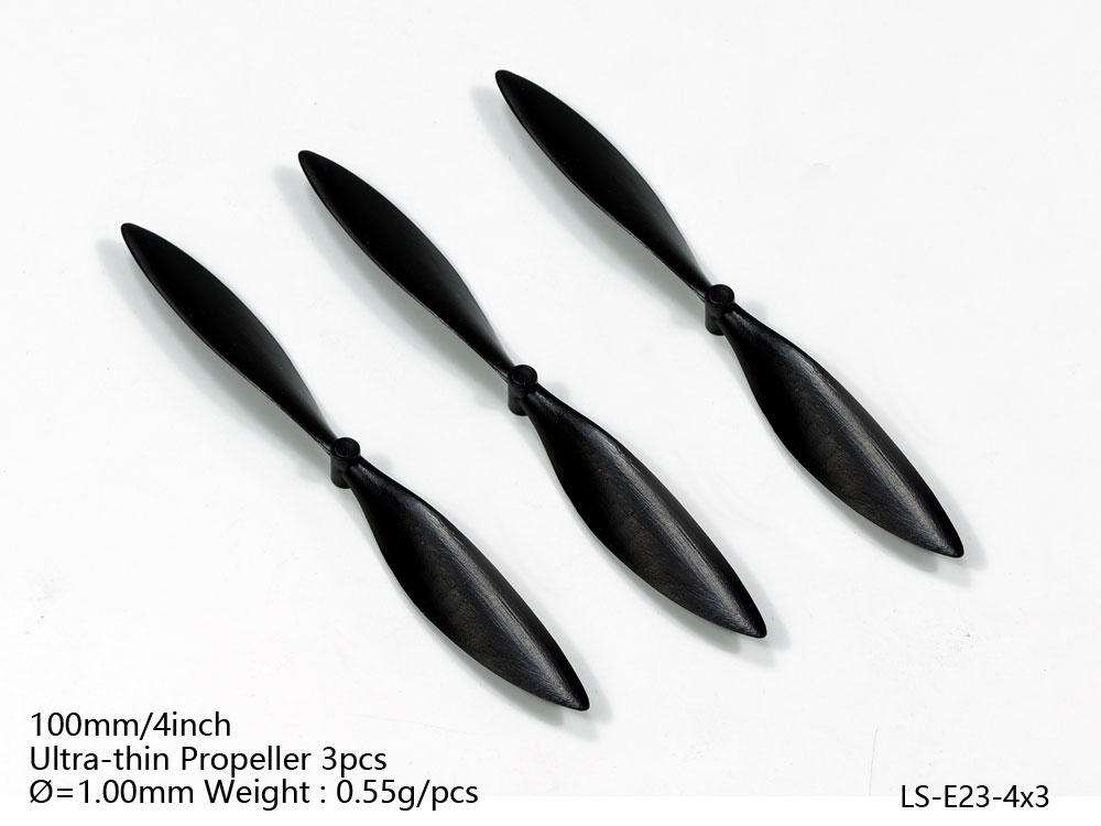 Free Shipping 100mm 4inch Ultra-thin Micro Black Propeller Prop for ...