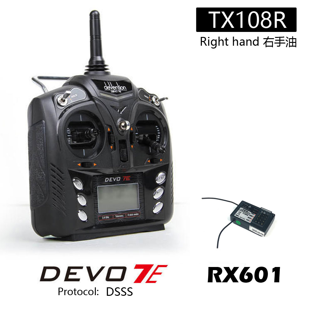 Walkera DEVO 7E 2.4G 7CH DSSS Radio Control Transmitter for RC ...