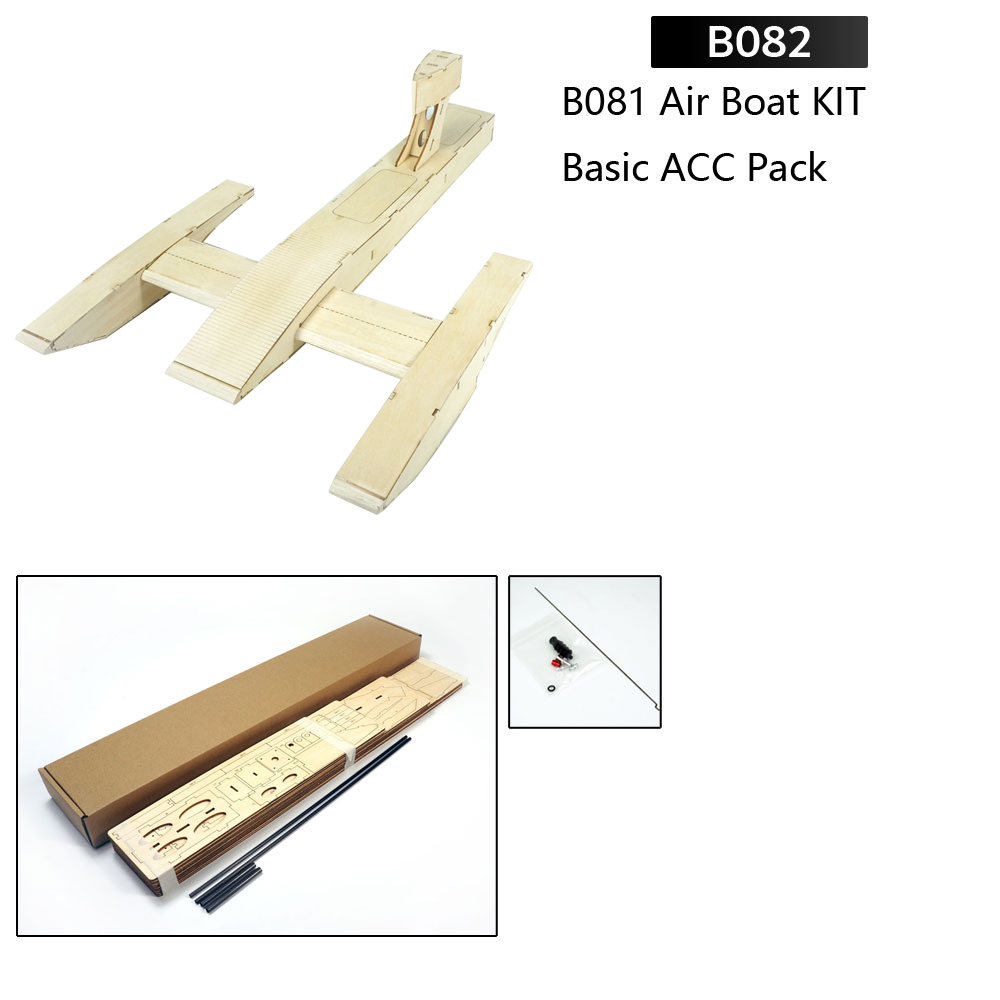 Dancing Wings Hobby RC Outrigger Air Boat Wooden 600mm Sponson Race ...