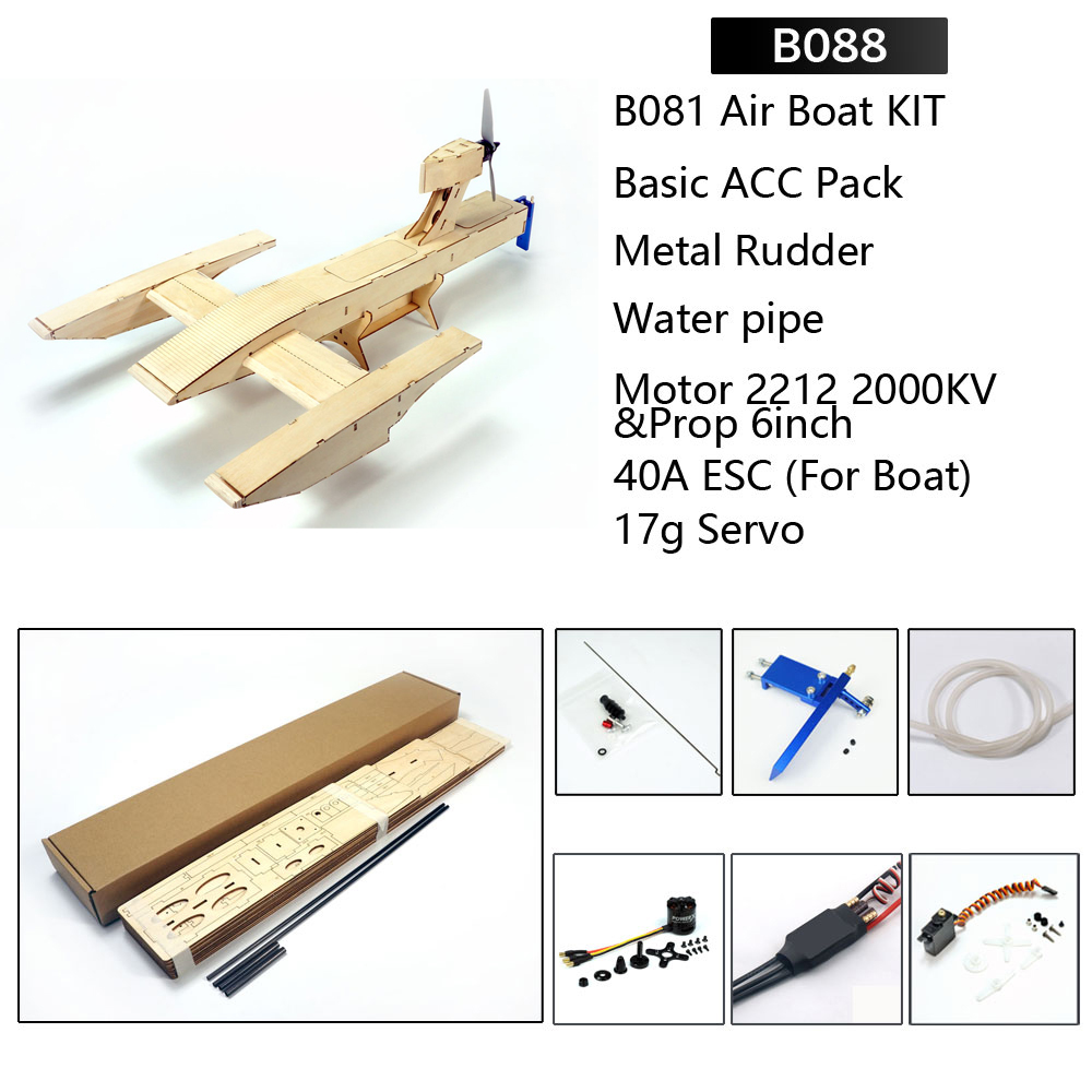 Dancing Wings Hobby RC Outrigger Air Boat Wooden 600mm Sponson Race ...
