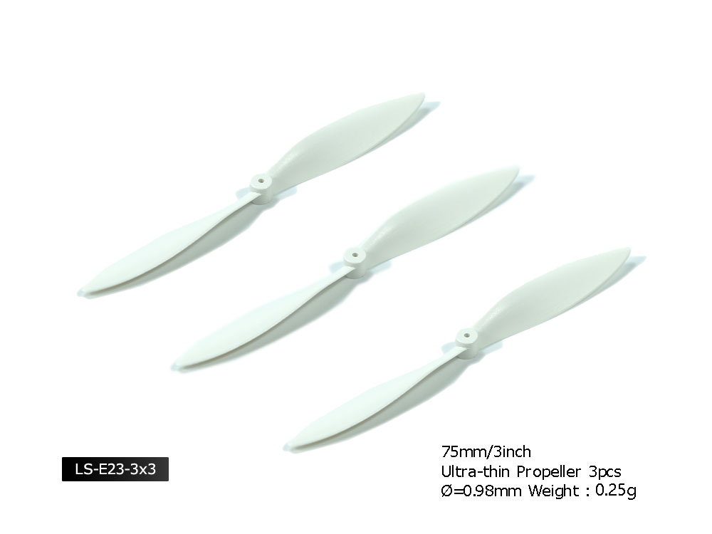 Free Shipping 76mm 3inch Ultra-thin Micro Transparent Propeller Prop ...
