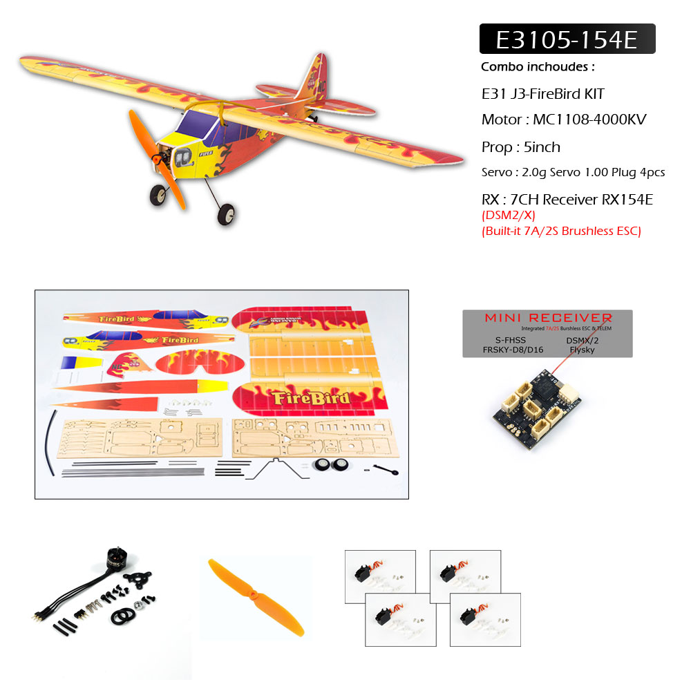 RC Remote Control Airplane Fire Bird 600mm Wingspan Hobby Plane Fixed ...