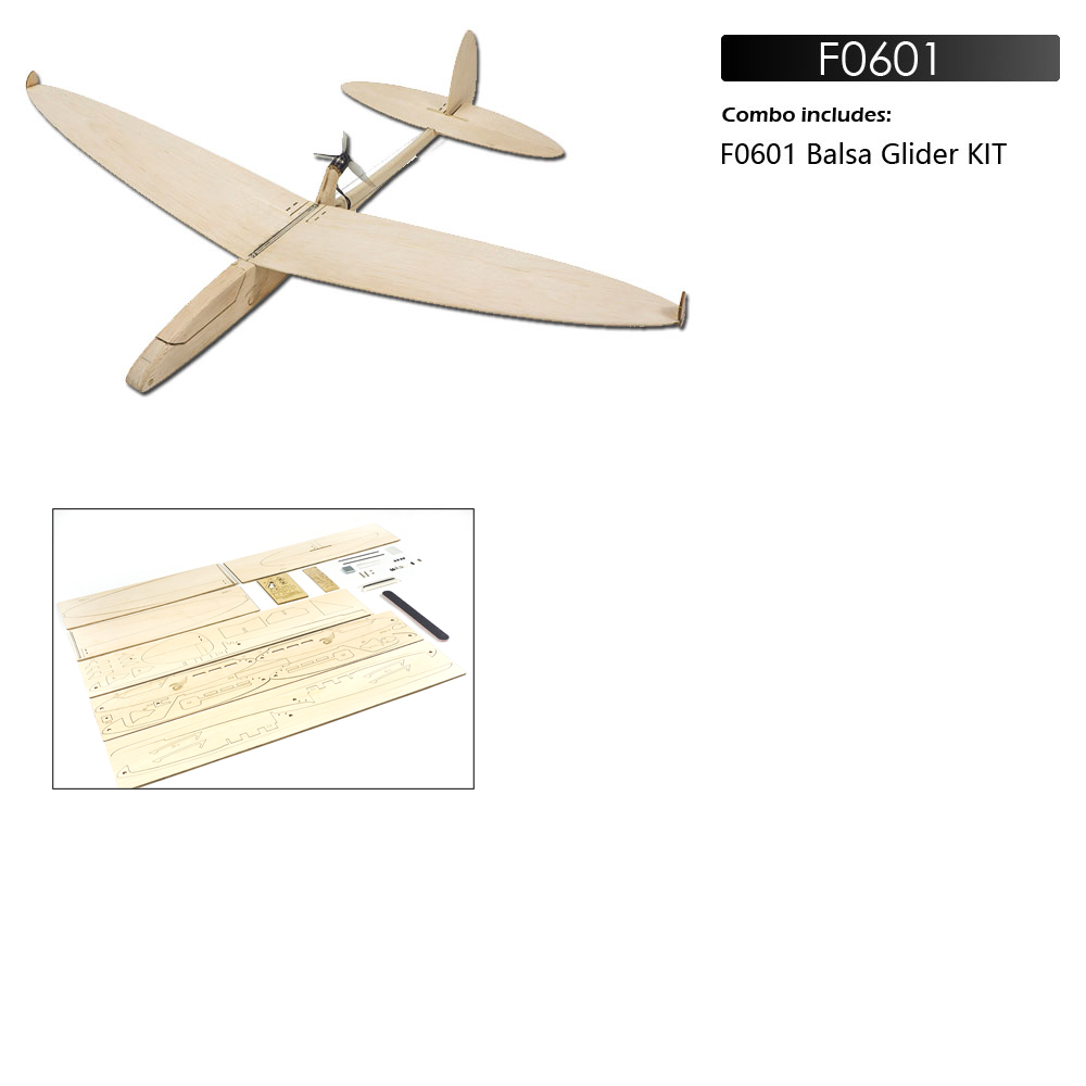 0.6M Balsa Electric Glider Sparrow Need to Build for Adult(F06)
